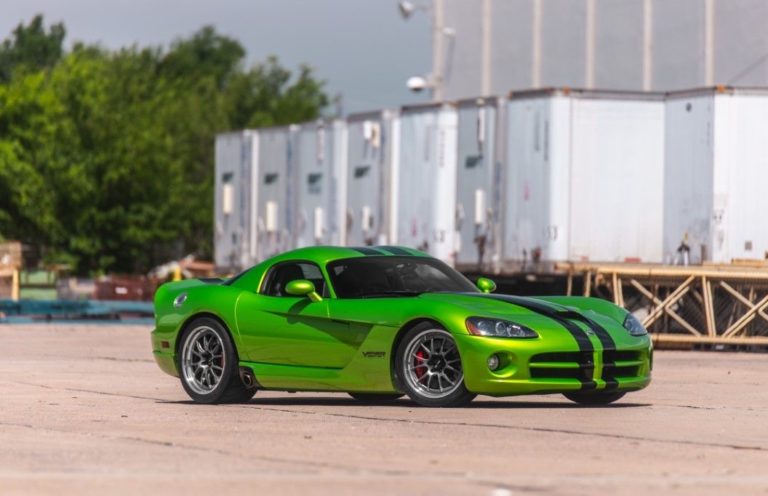 Dodge Viper Green with Forgeline GA3R-6 Aftermarket Wheels Wheel ...