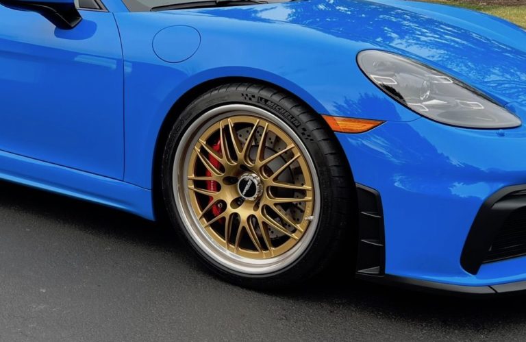 Porsche Cayman GT4 718 Shark Blue Forgeline GX3R | Wheel Front