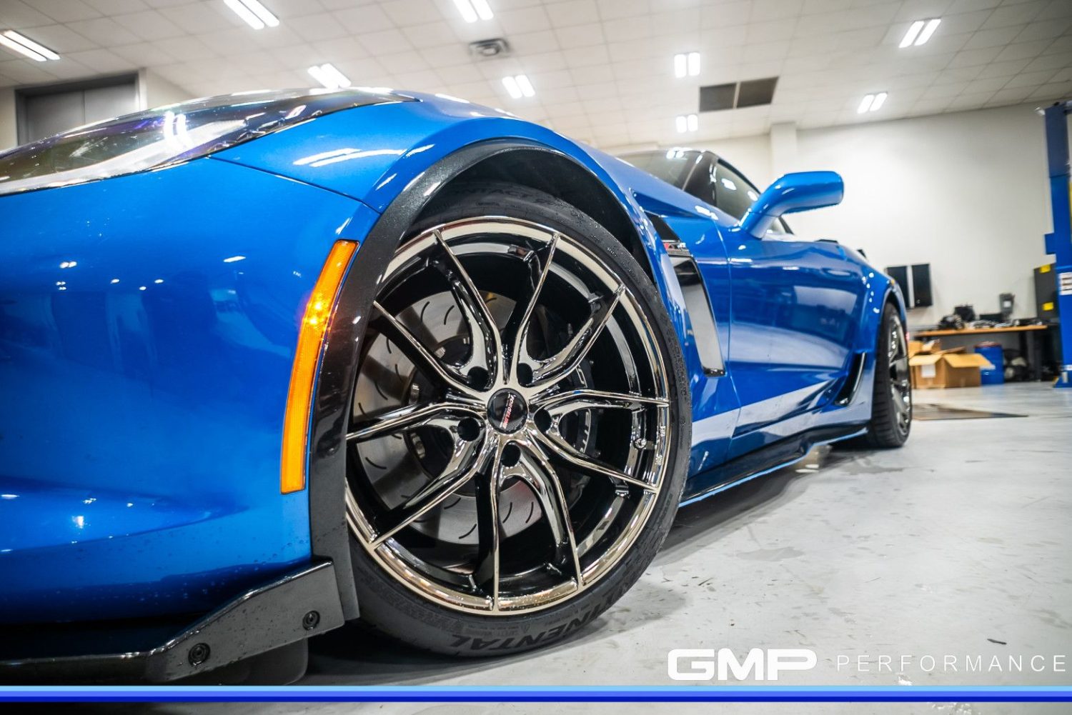 Chevrolet Corvette C7 Z06 Blue Forgeline Flow Formed F01 Wheel | Wheel ...