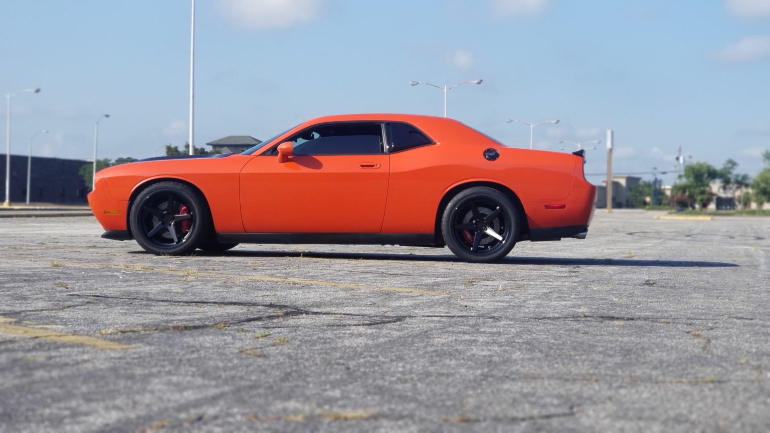Dodge Challenger SRT8 Orange Ferrada FR3 | Wheel Front
