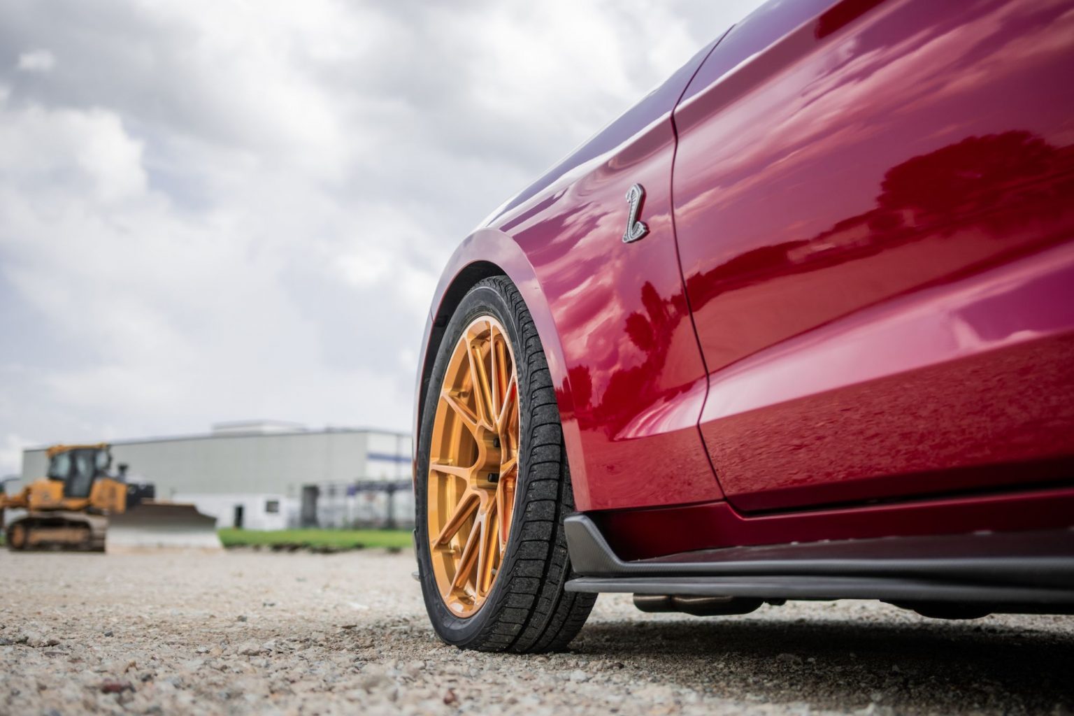 Ford Shelby Mustang GT500 Red Forgeline GS1R Beadlock | Wheel Front