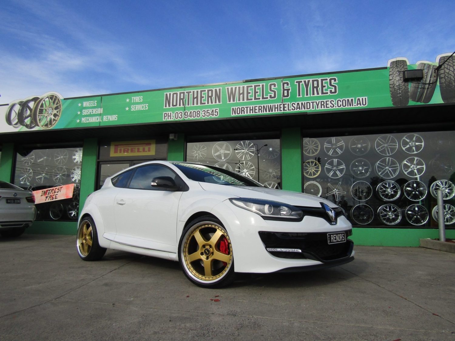 Renault Megane RS White Simmons FR1 | Wheel Front