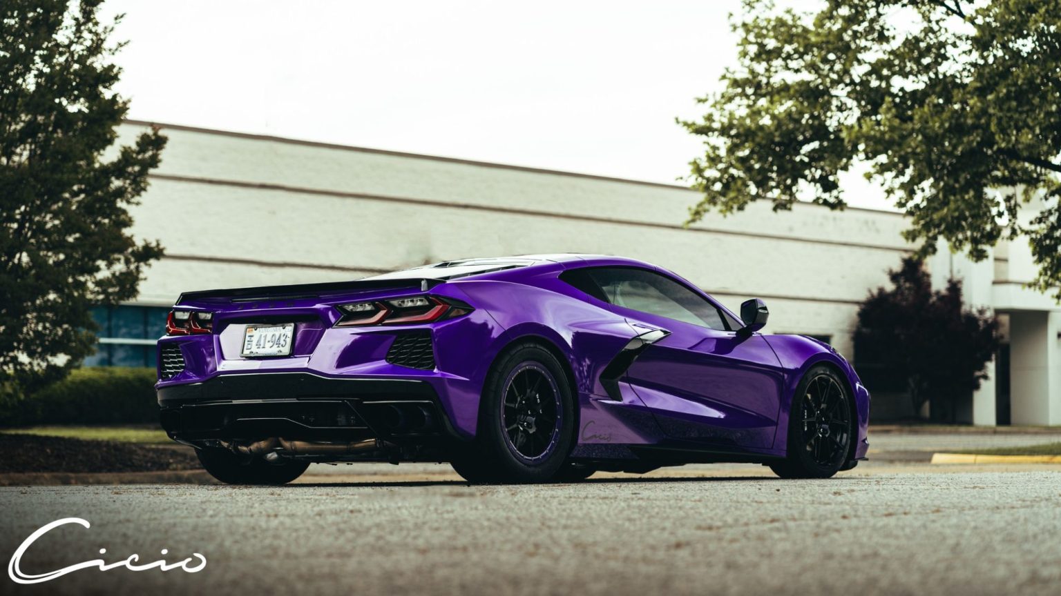 Chevrolet Corvette C8 Stingray Purple Forgeline GS1 Beadlock | Wheel Front