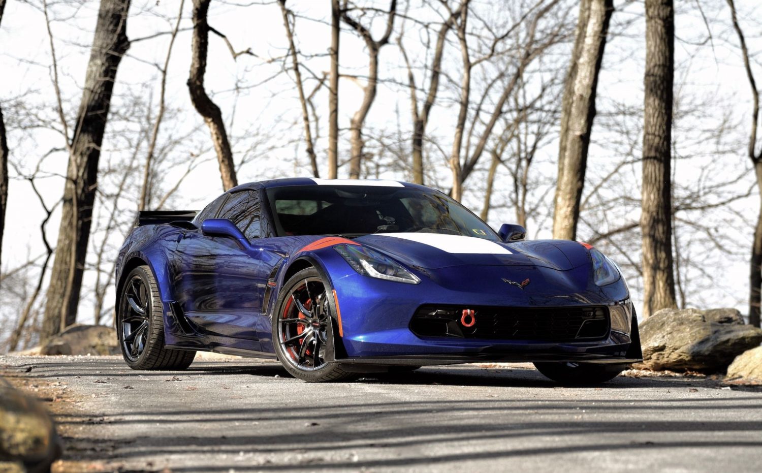 Chevrolet Corvette C7 Grand Sport Blue Forgeline Flow Formed F01 ...