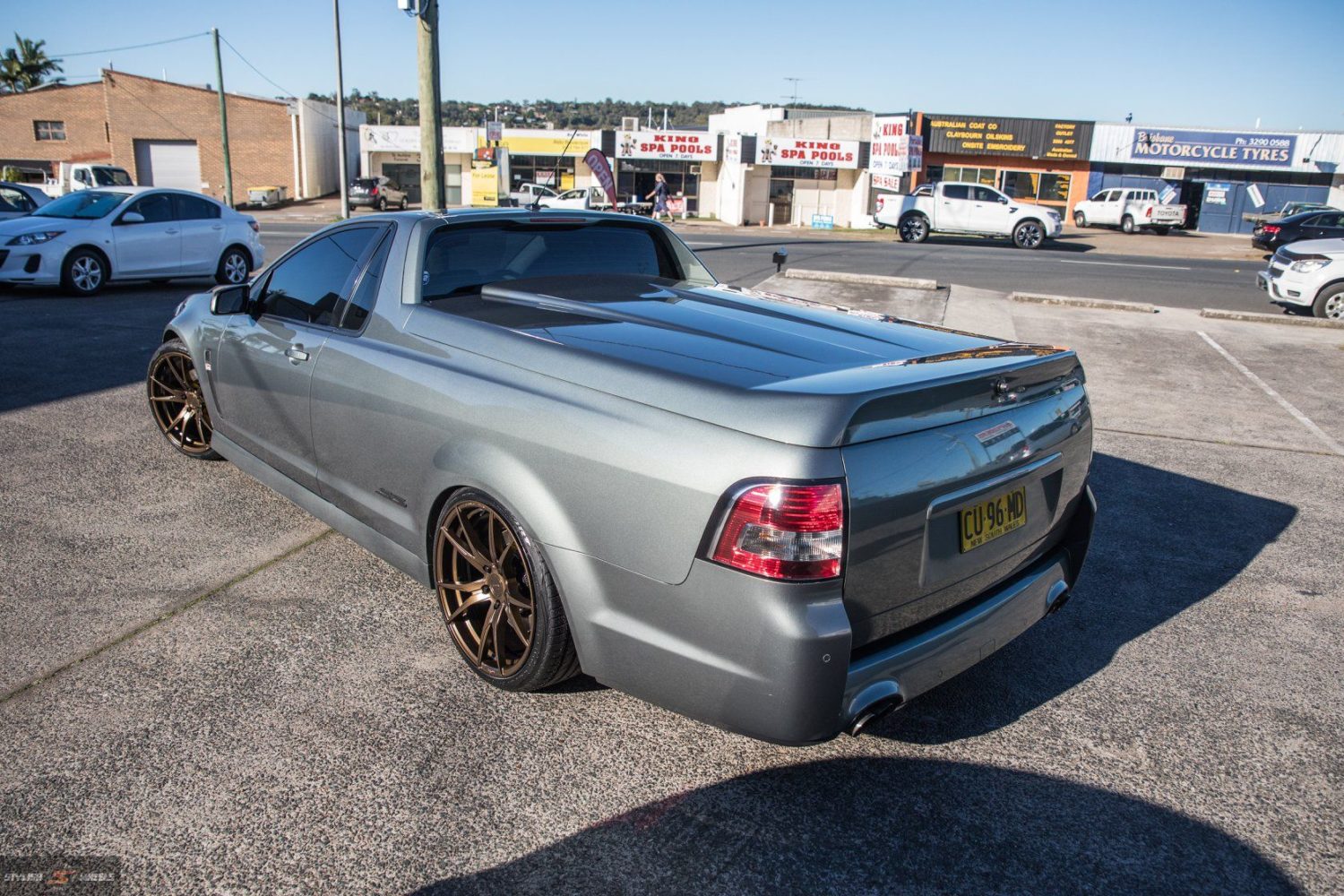 Holden Commodore VF SS Ute Grey with Bronze Koya SF06 Aftermarket ...