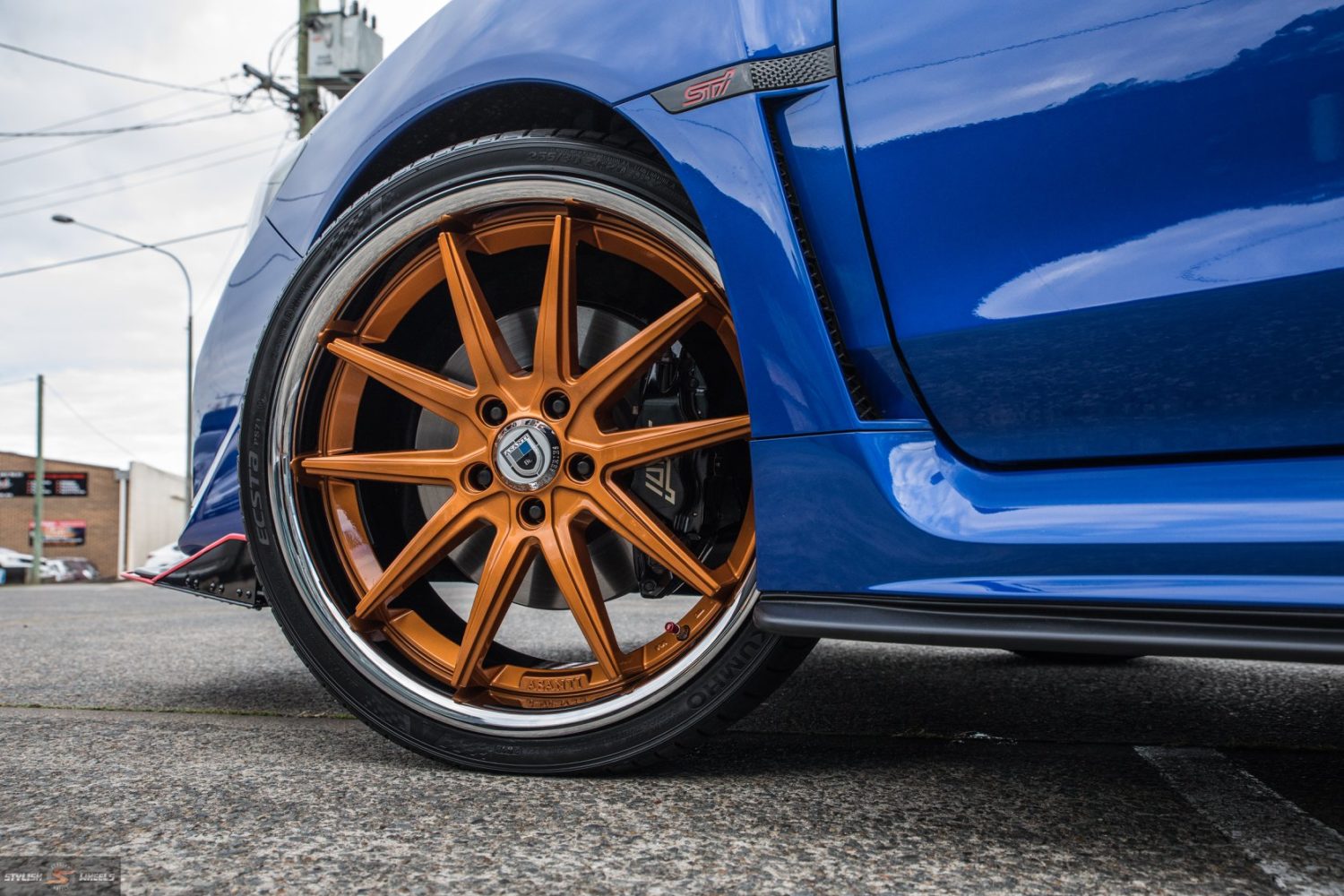 Subaru WRX STI VA Blue Asanti ABL-5 | Wheel Front