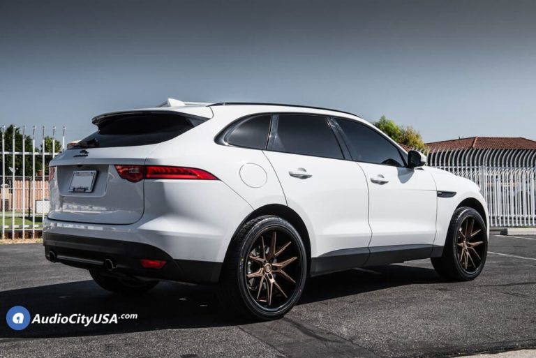 Jaguar F-Pace White with Lexani R-Twelve Aftermarket Wheels Wheel ...