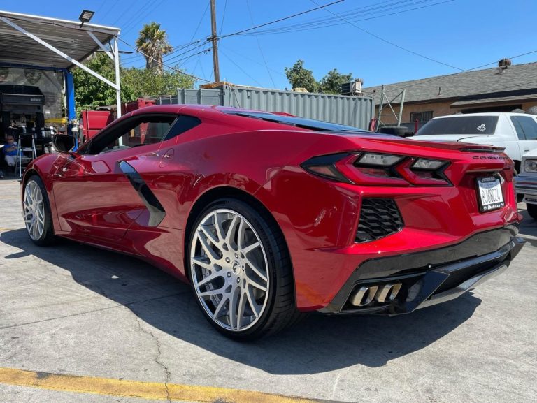 Chevrolet Corvette C8 Stingray Red Forgiato Twisted Maglia-2-ECL Wheel ...