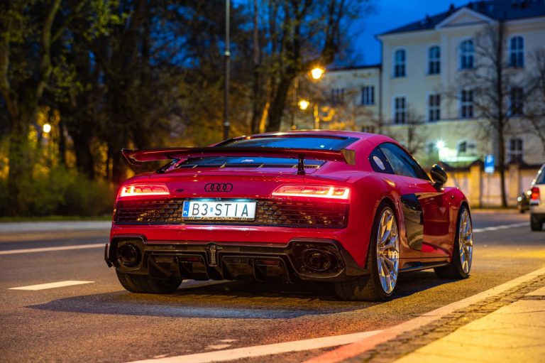 2021 Audi R8 RWD Red with Gold BC Forged HCS31 | Wheel Front