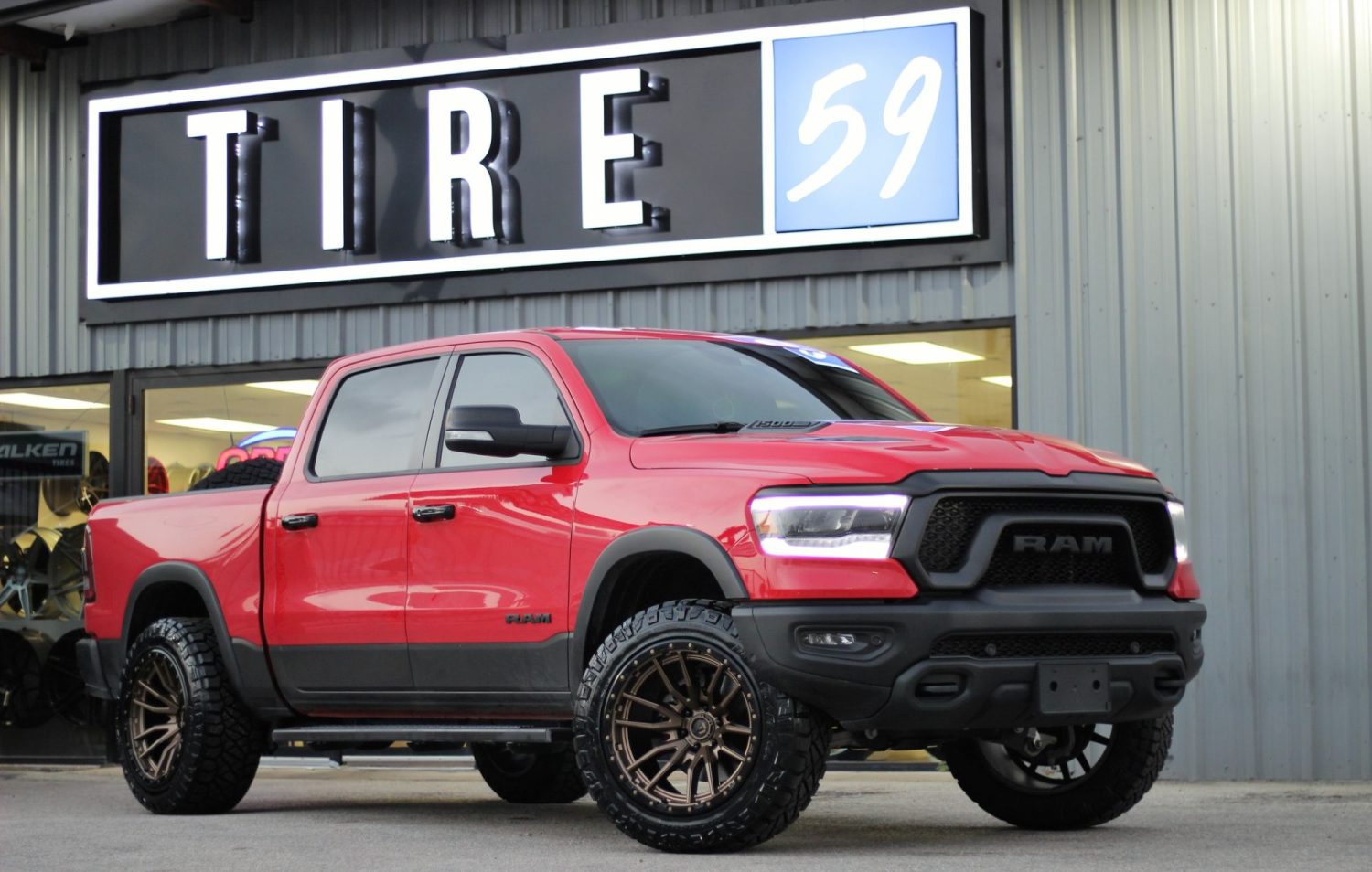 2022 Dodge Ram Red Fuel Off-Road Rebel 6 D681 | Wheel Front