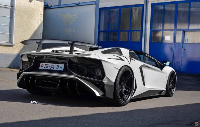 Lamborghini Aventador SV White ADV.1 ADV05 M.V2 CS | Wheel Front