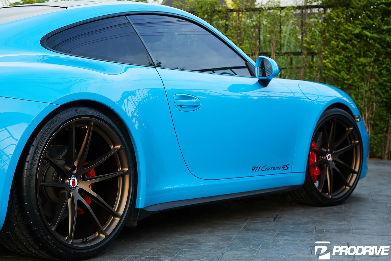 Porsche 911 Carrera 991 Blue HRE P104