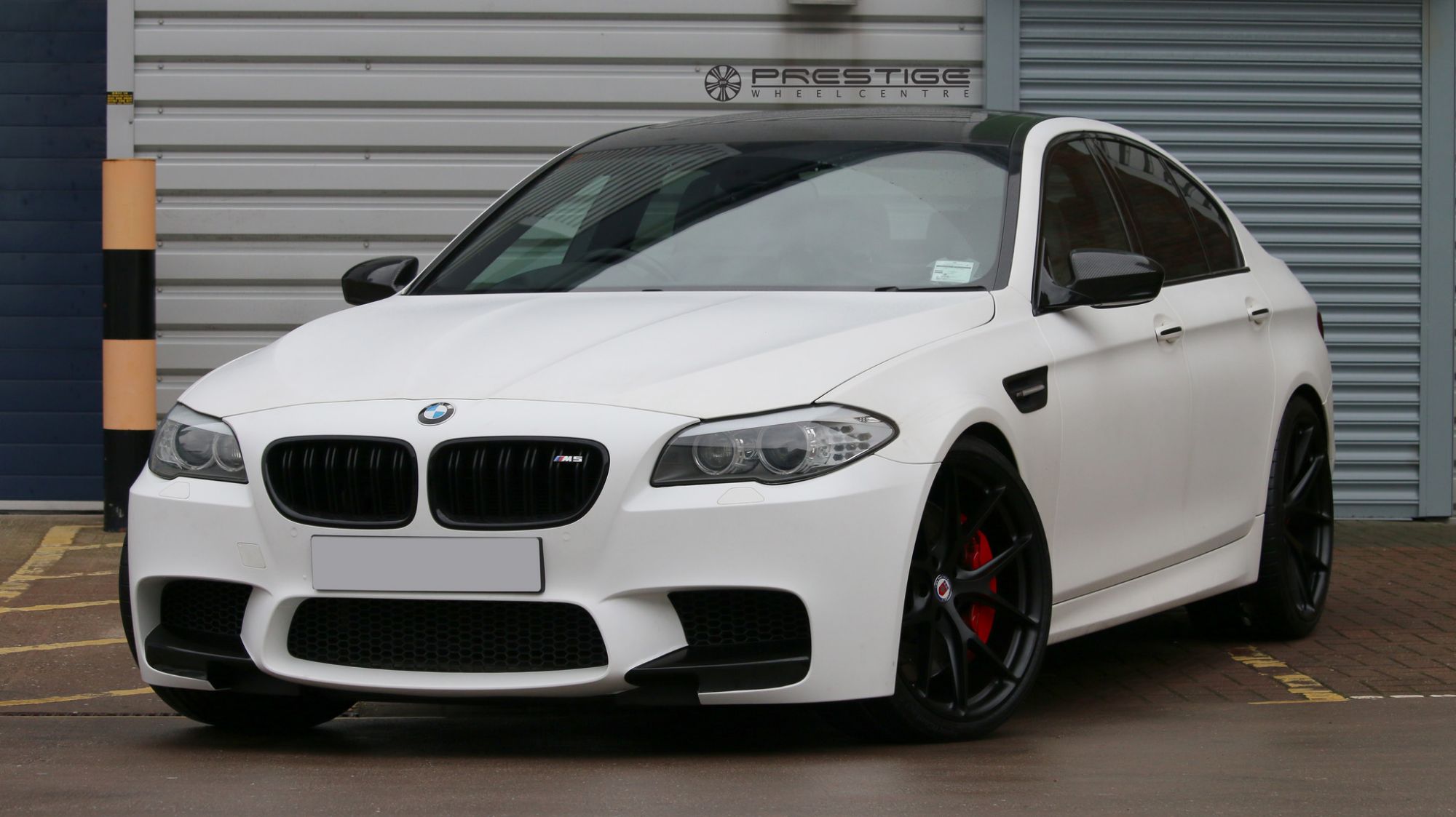 BMW M5 F10 White HRE P101 Wheel Wheel Front