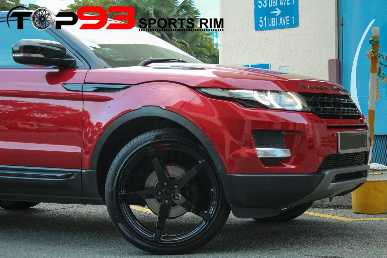 Land Rover Evoque Red BC Forged RS45 | Wheel Front
