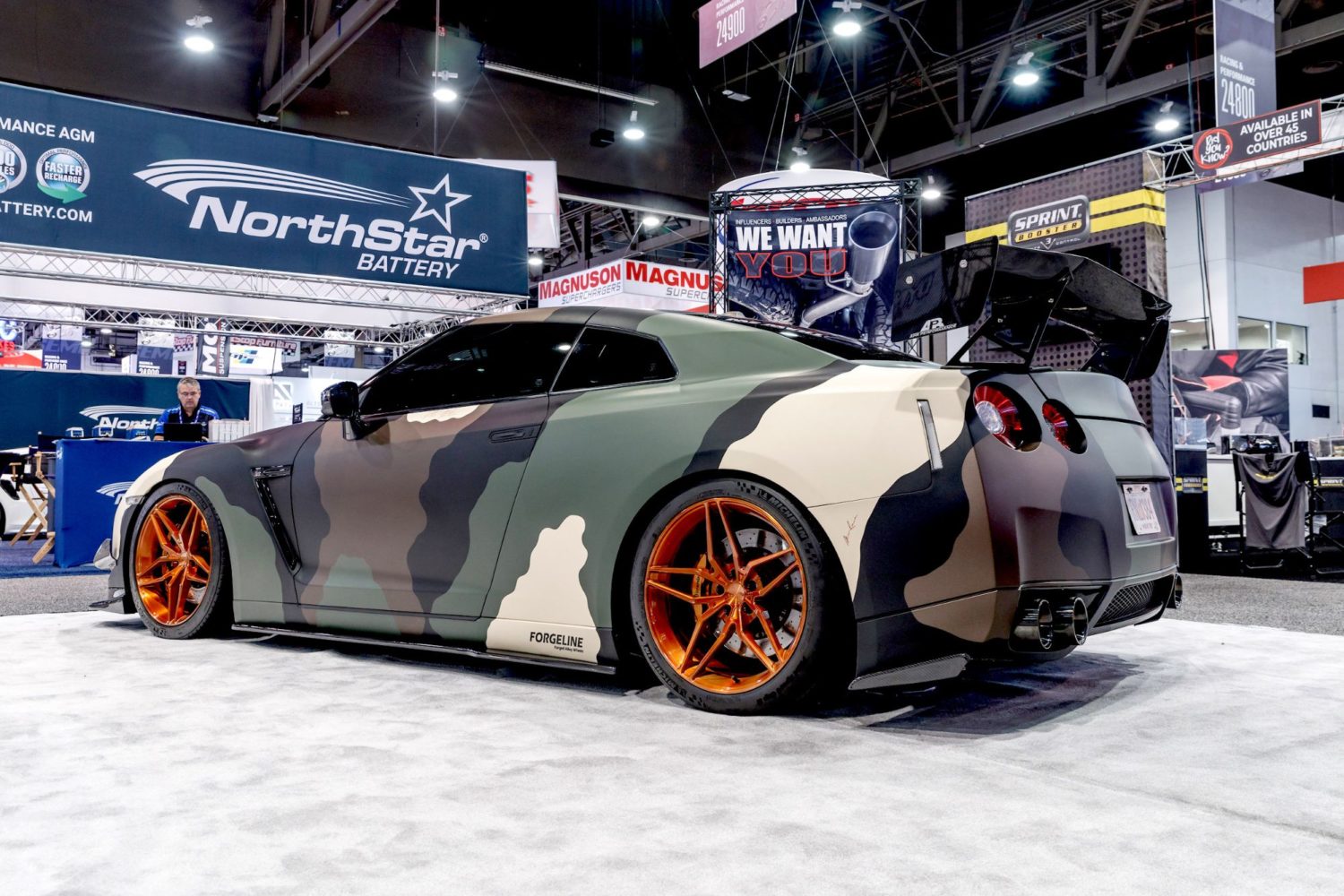 Nissan GT-R R35 Green Forgeline EX1 Wheel | Wheel Front