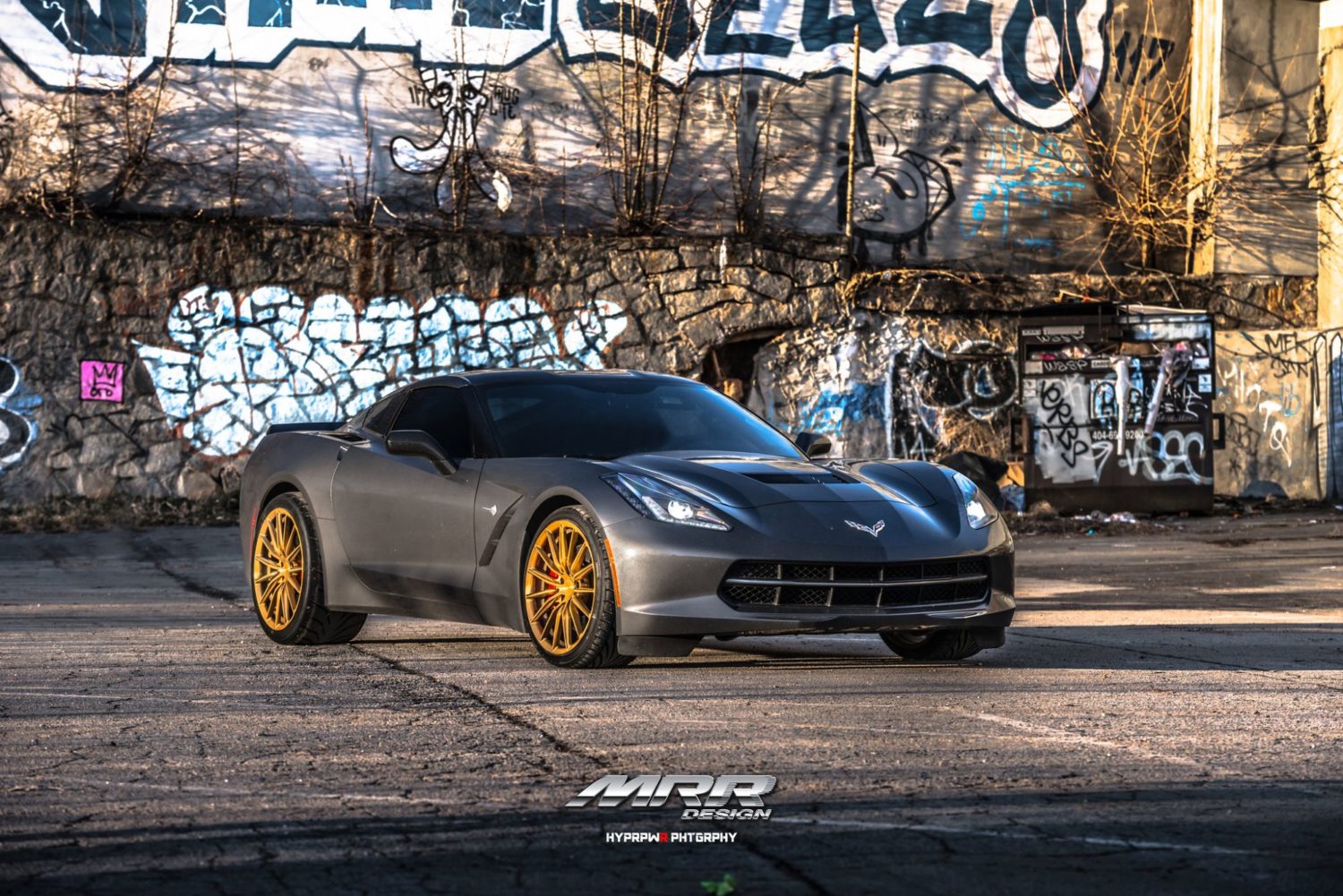 Chevrolet Corvette C7 Stingray Grey MRR FS02 | Wheel Front