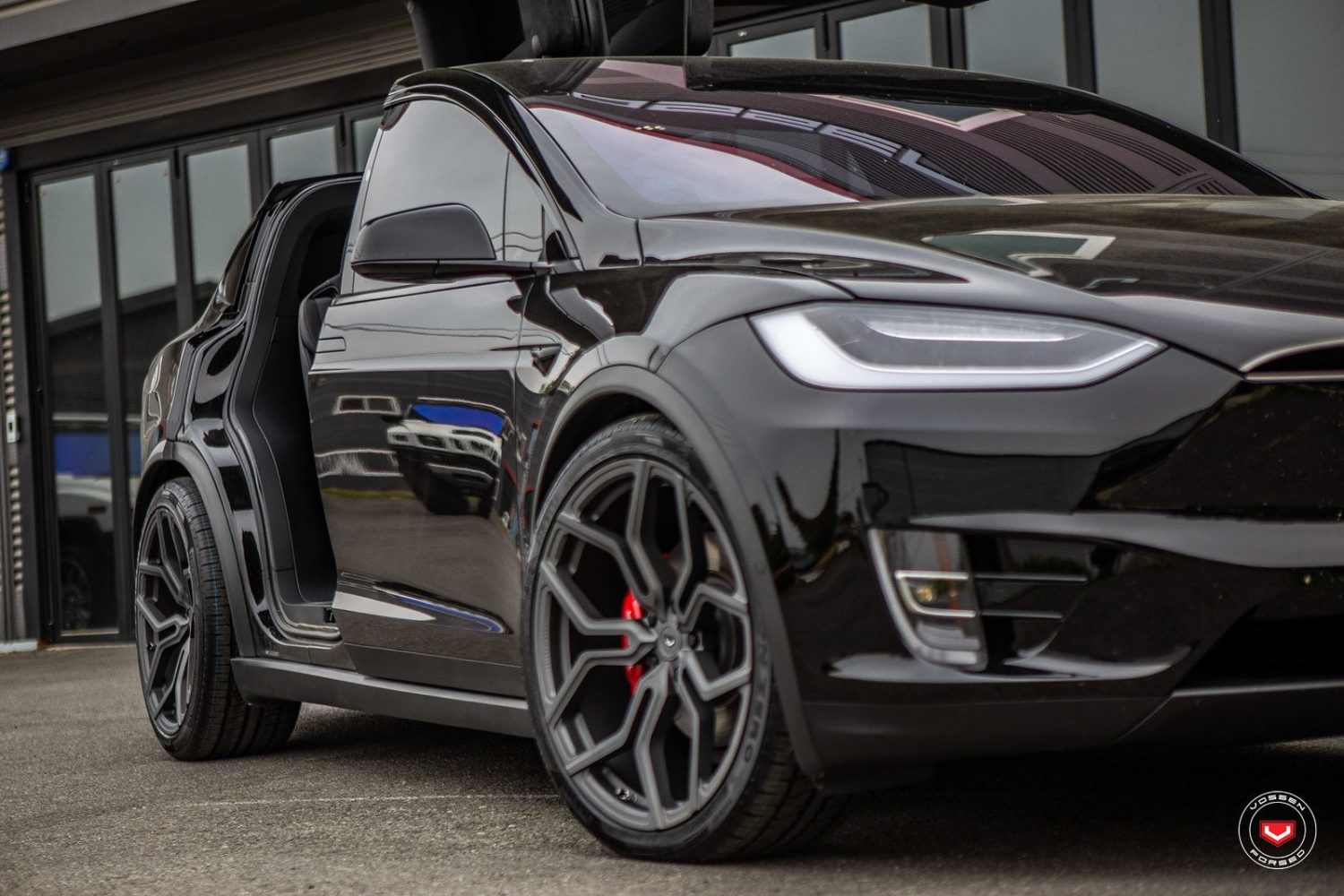 Tesla Model X Black Vossen HC-3 | Wheel Front