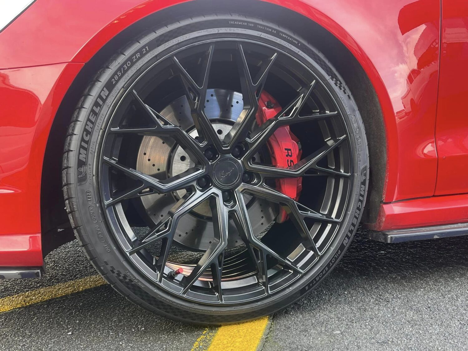 Audi RS6 Red Koya SF16 | Wheel Front