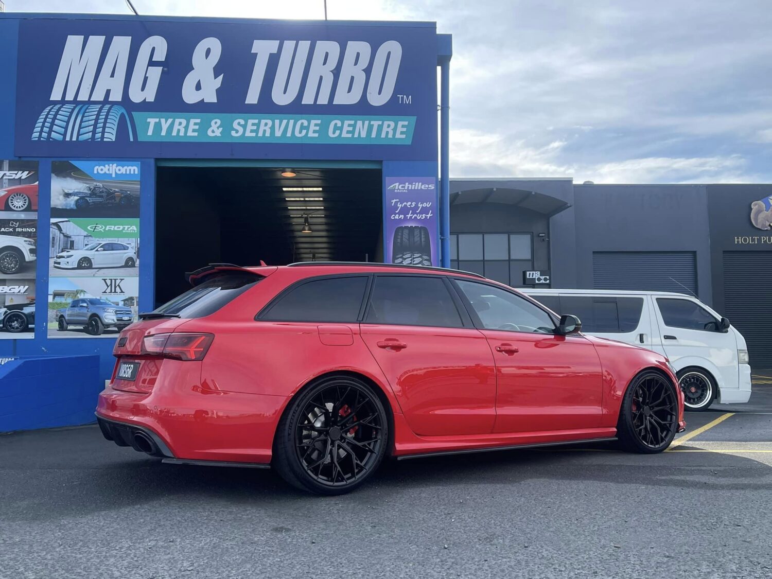 Audi RS6 Red Koya SF16 | Wheel Front