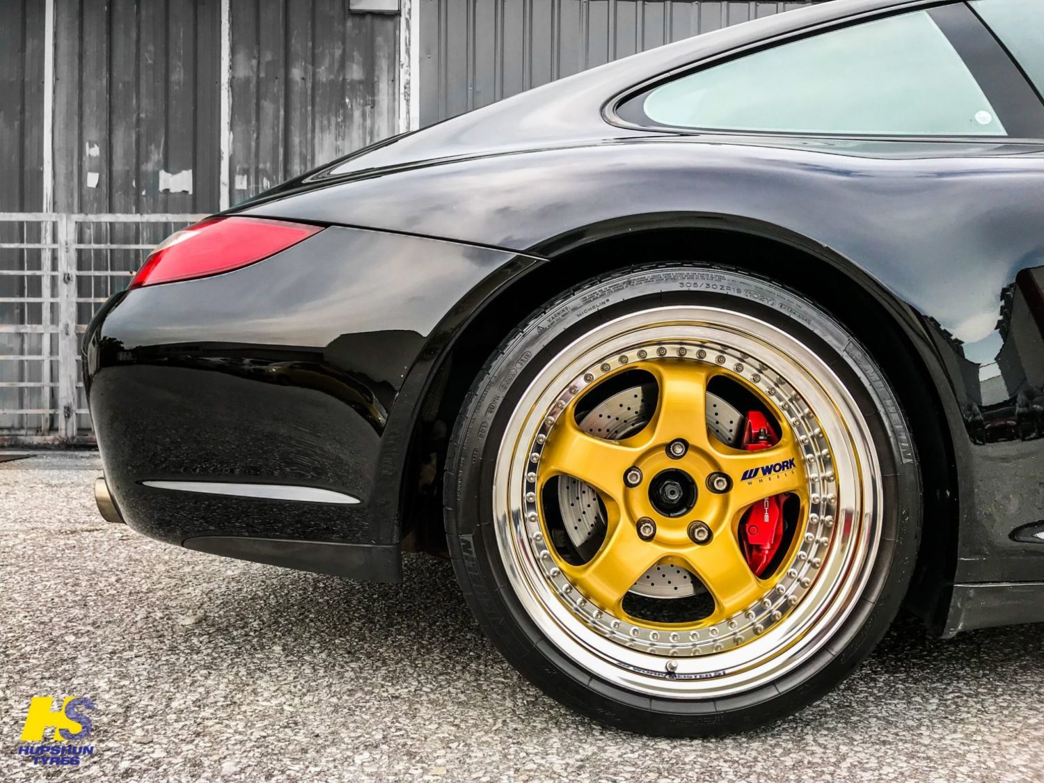 Porsche 911 Carrera 997 Black Work Meister S1 3P | Wheel Front