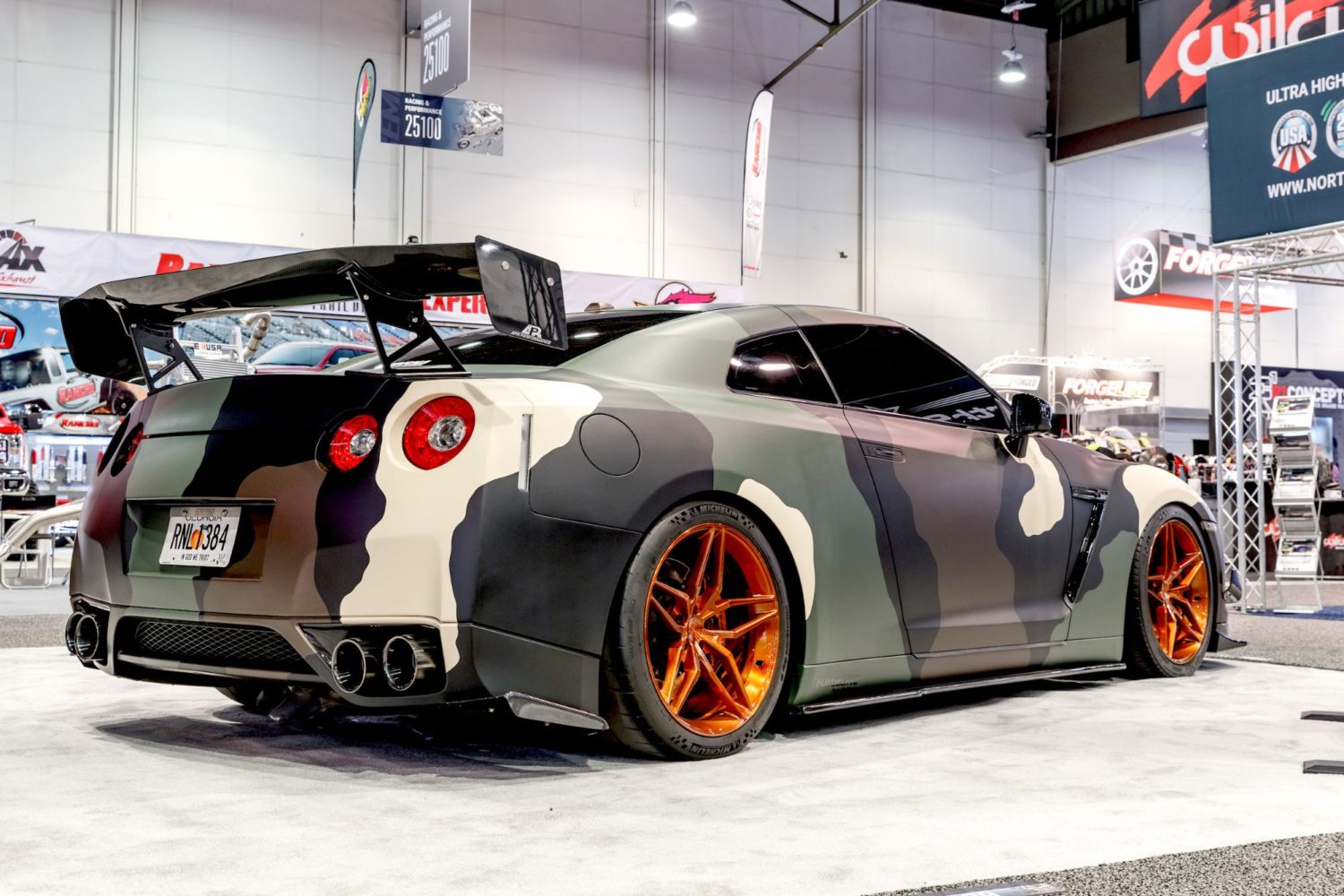 Nissan GT-R R35 Green Forgeline EX1 Wheel | Wheel Front