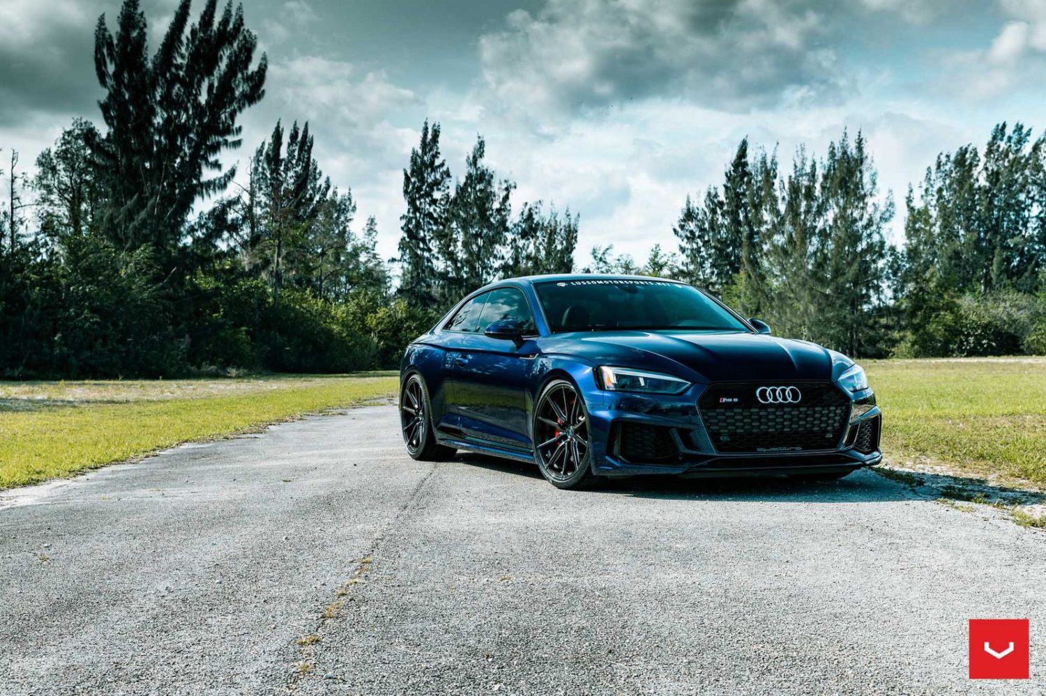 Audi RS5 B9 Blue Vossen HF-3 | Wheel Front