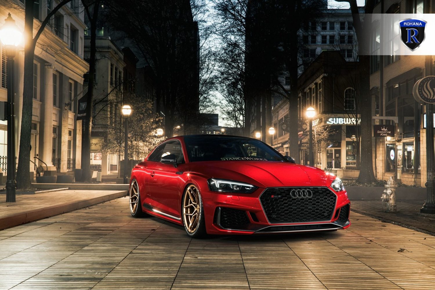 Audi RS5 B9 Red Rohana RFX11 | Wheel Front