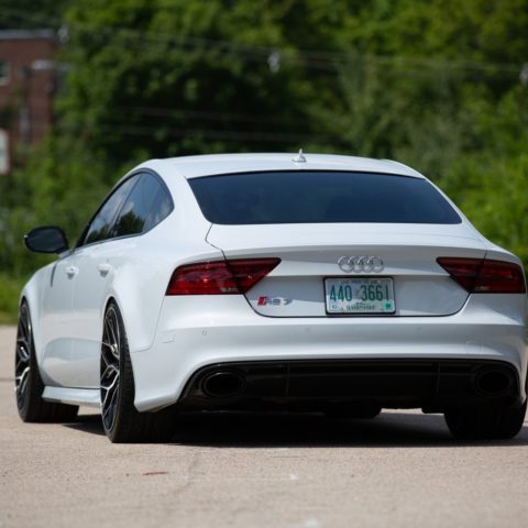Audi RS7 C7 White Vossen HF-2 | Wheel Front