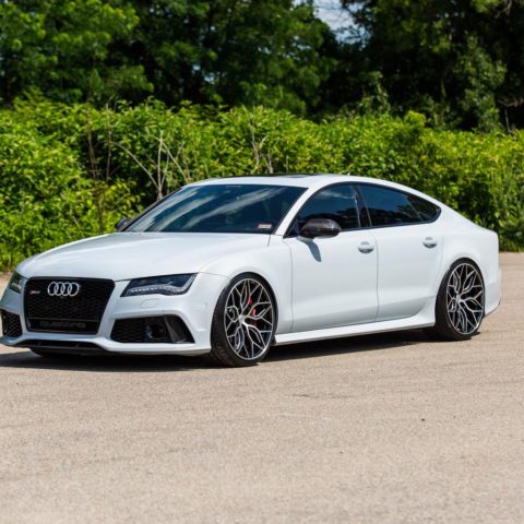 Audi RS7 C7 White Vossen HF-2 | Wheel Front
