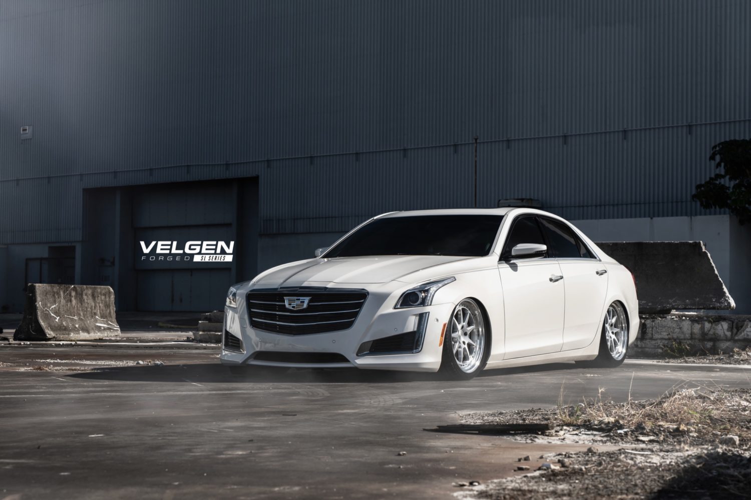 Cadillac CTS White Velgen SL-9 | Wheel Front