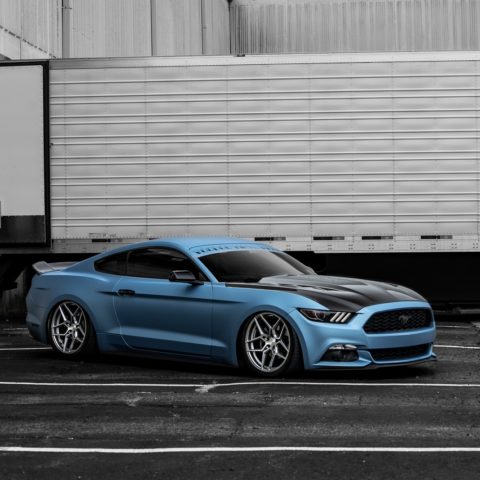 Ford Mustang S550 Blue Rohana RFX11 | Wheel Front