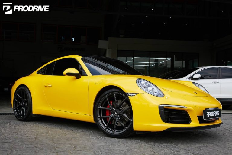 Porsche 911 Carrera 991 Yellow Vorsteiner V-FF 101 | Wheel Front