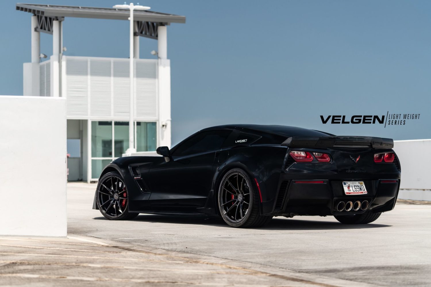 Chevrolet Corvette C7 Grand Sport Black Velgen VF5 | Wheel Front