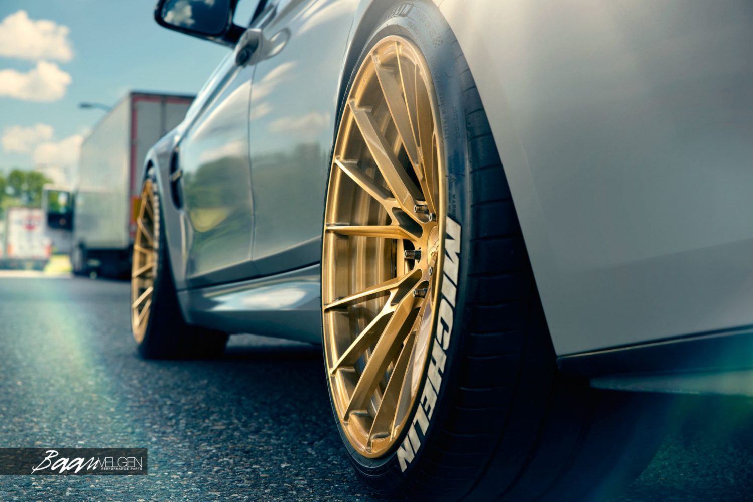 BMW M3 F80 Grey with Vorsteiner VFN-215 Aftermarket Wheels Wheel ...