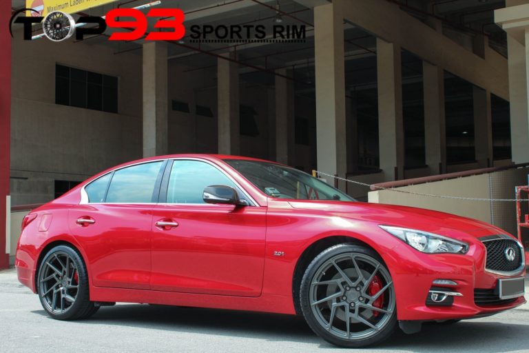 Infiniti Q50 Red BC Forged EH168 | Wheel Front