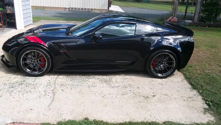 Chevrolet Corvette C7 Grand Sport Black Forgeline Flow Formed F01 ...