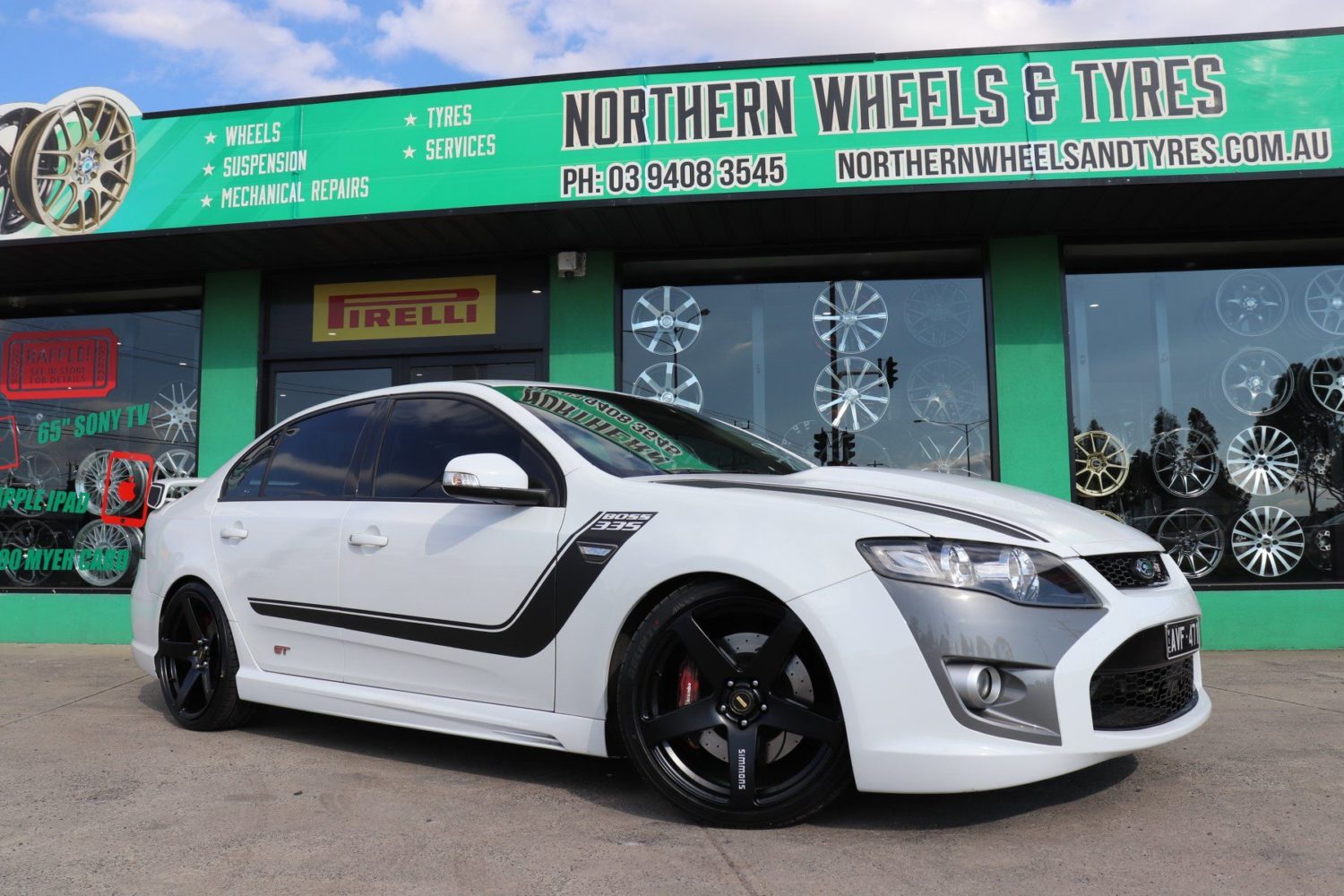 Ford Falcon FPV FG GT White Simmons FR-C | Wheel Front