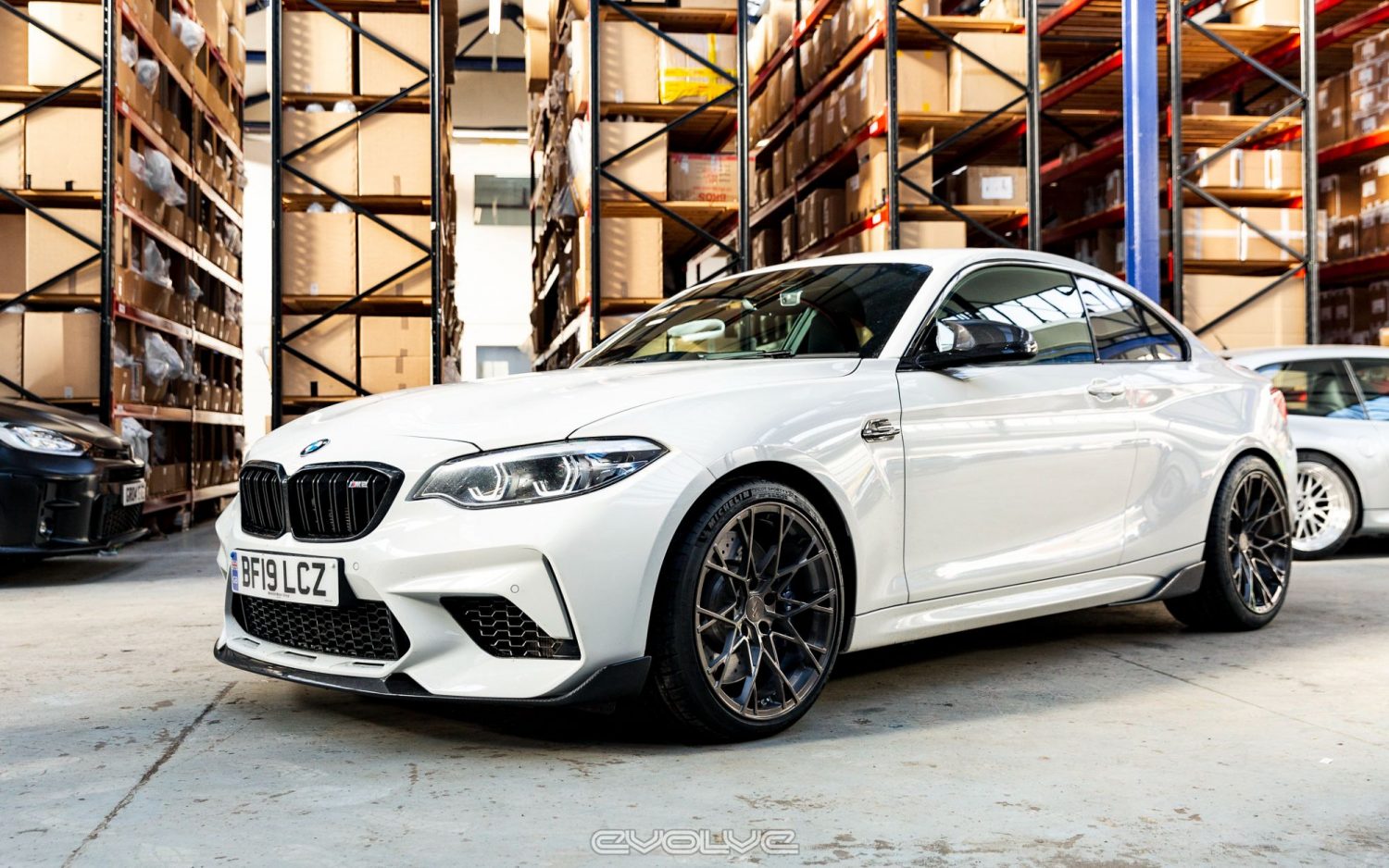 BMW M2 Competition F87 White 6Sixty Design Shuriken Monoblock | Wheel Front
