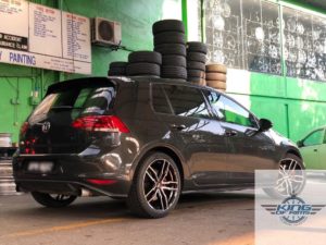 Volkswagen Golf GTI 7 Black Enkei SS05 | Wheel Front