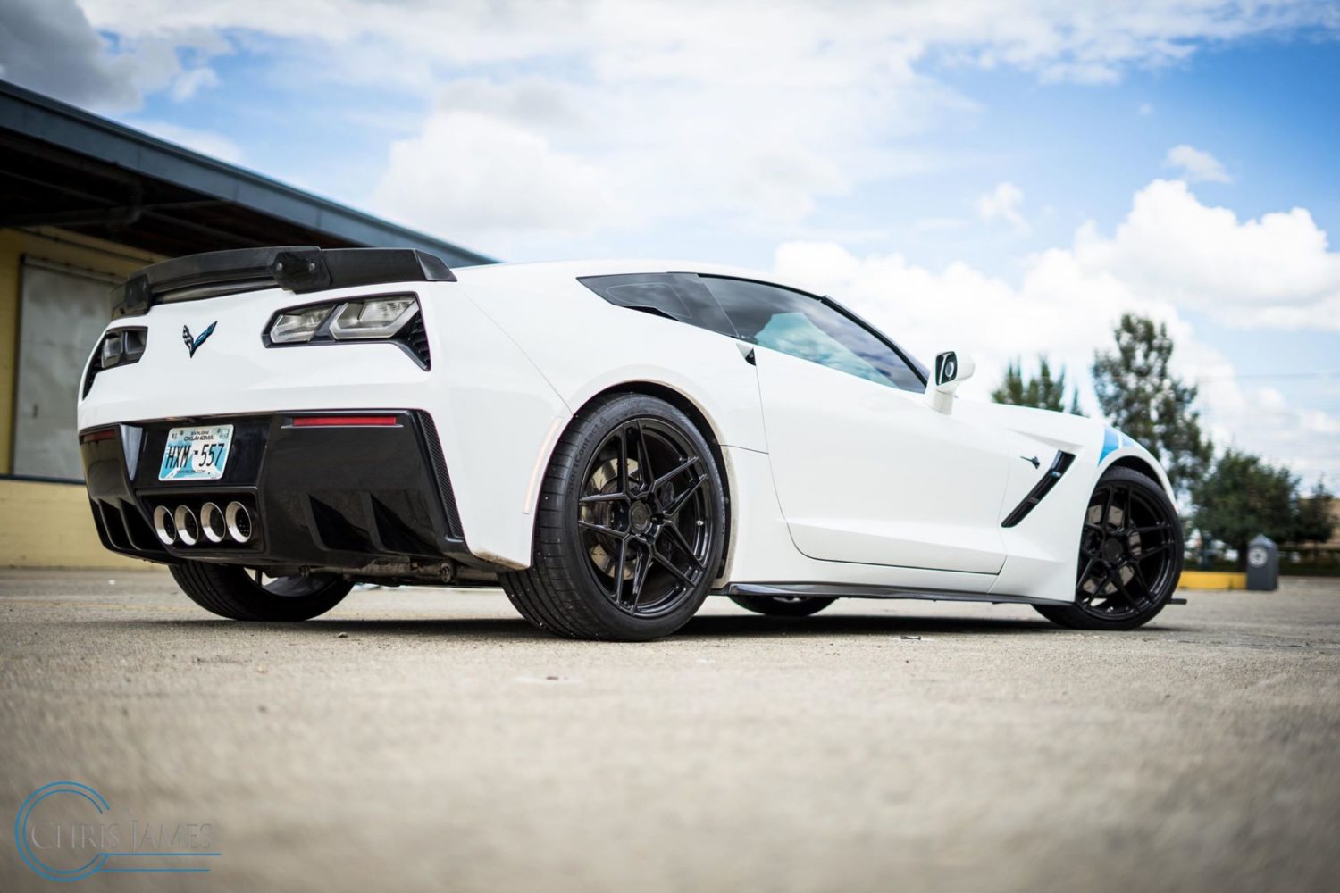 Chevrolet Corvette C7 Stingray White Signature SV701 | Wheel Front
