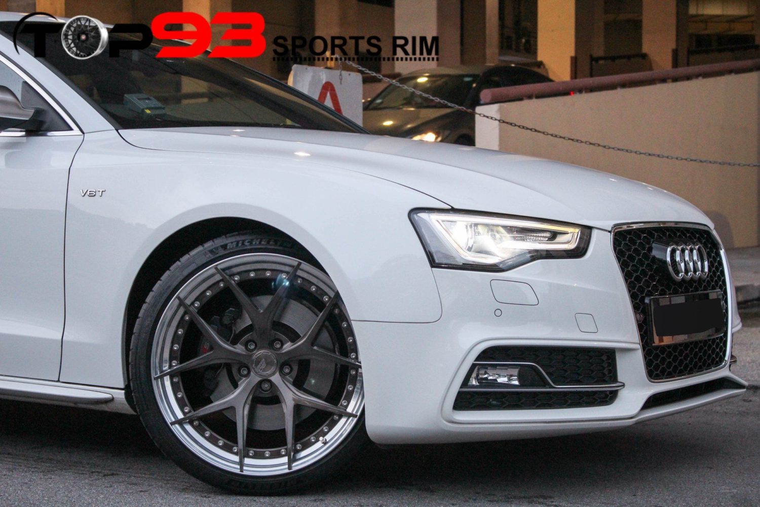 Audi S5 B8 White BC Forged HCS21S Wheel | Wheel Front