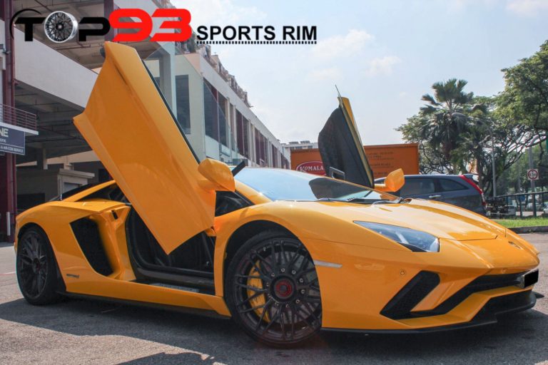 Lamborghini Aventador Yellow BC Forged EH308 | Wheel Front