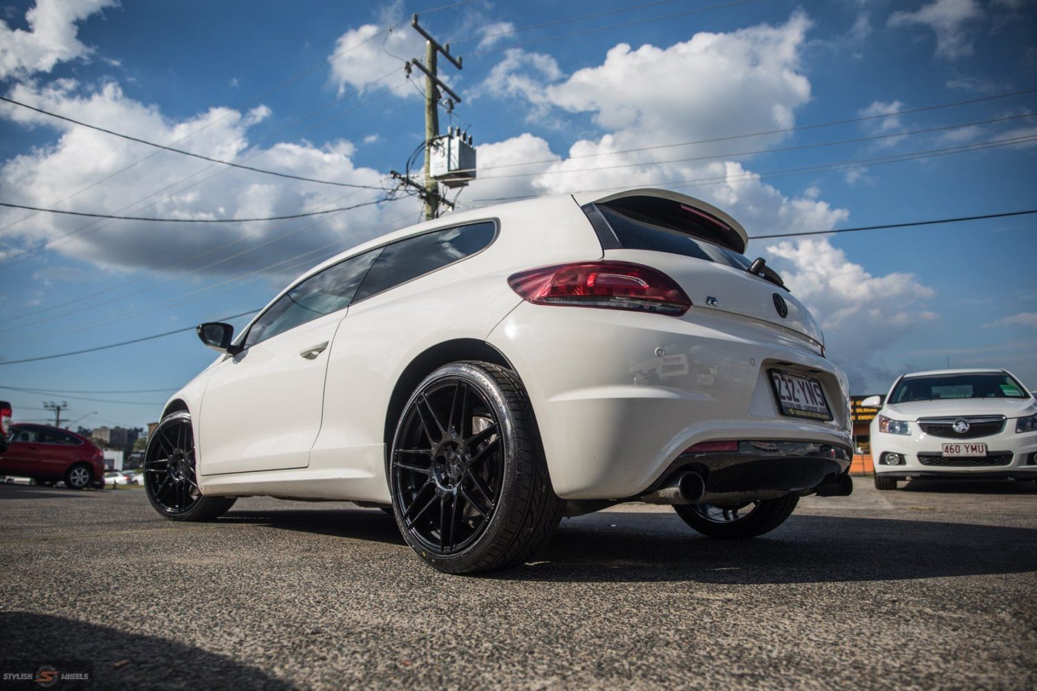 Volkswagen Scirocco R White Verde V21 Reflex | Wheel Front