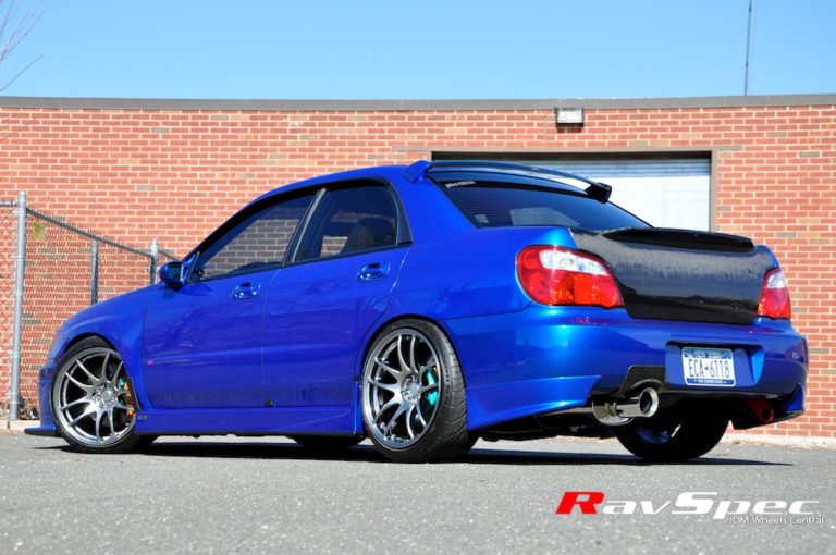 Subaru WRX/STI GD "Blob Eye" Blue Work Emotion CR Kiwami | Wheel Front