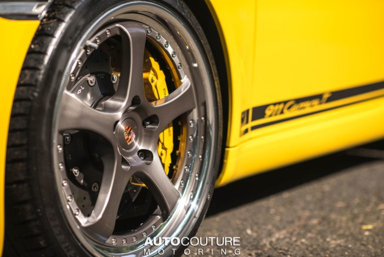 Porsche 911 Carrera 991 Yellow Forgeline RS3 | Wheel Front