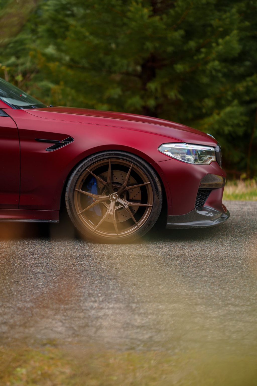 BMW M5 F90 Red Vision Forged VF008 | Wheel Front