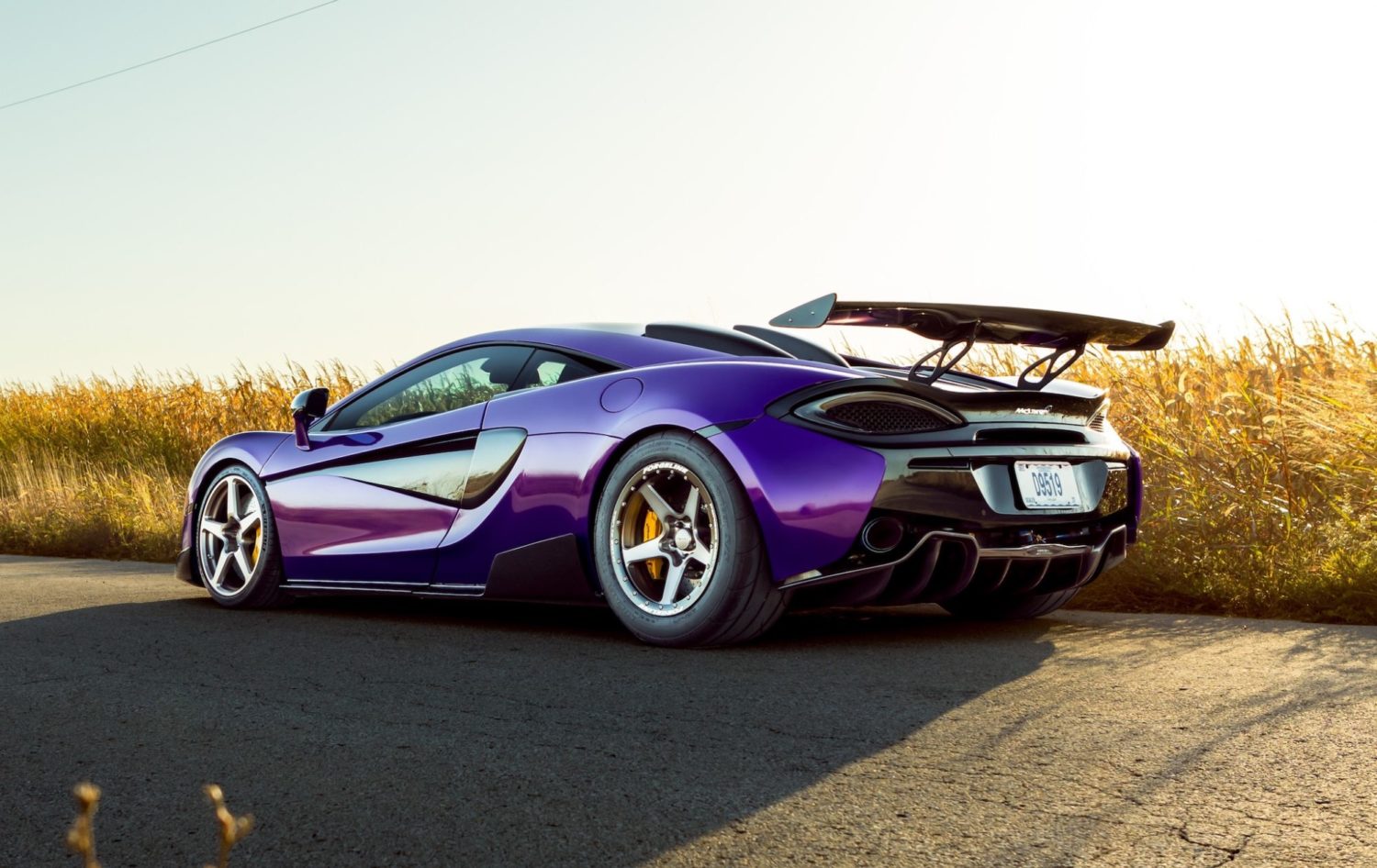 McLaren 570S Purple Forgeline CF1 Open Lug & CF1R Beadlock | Wheel Front