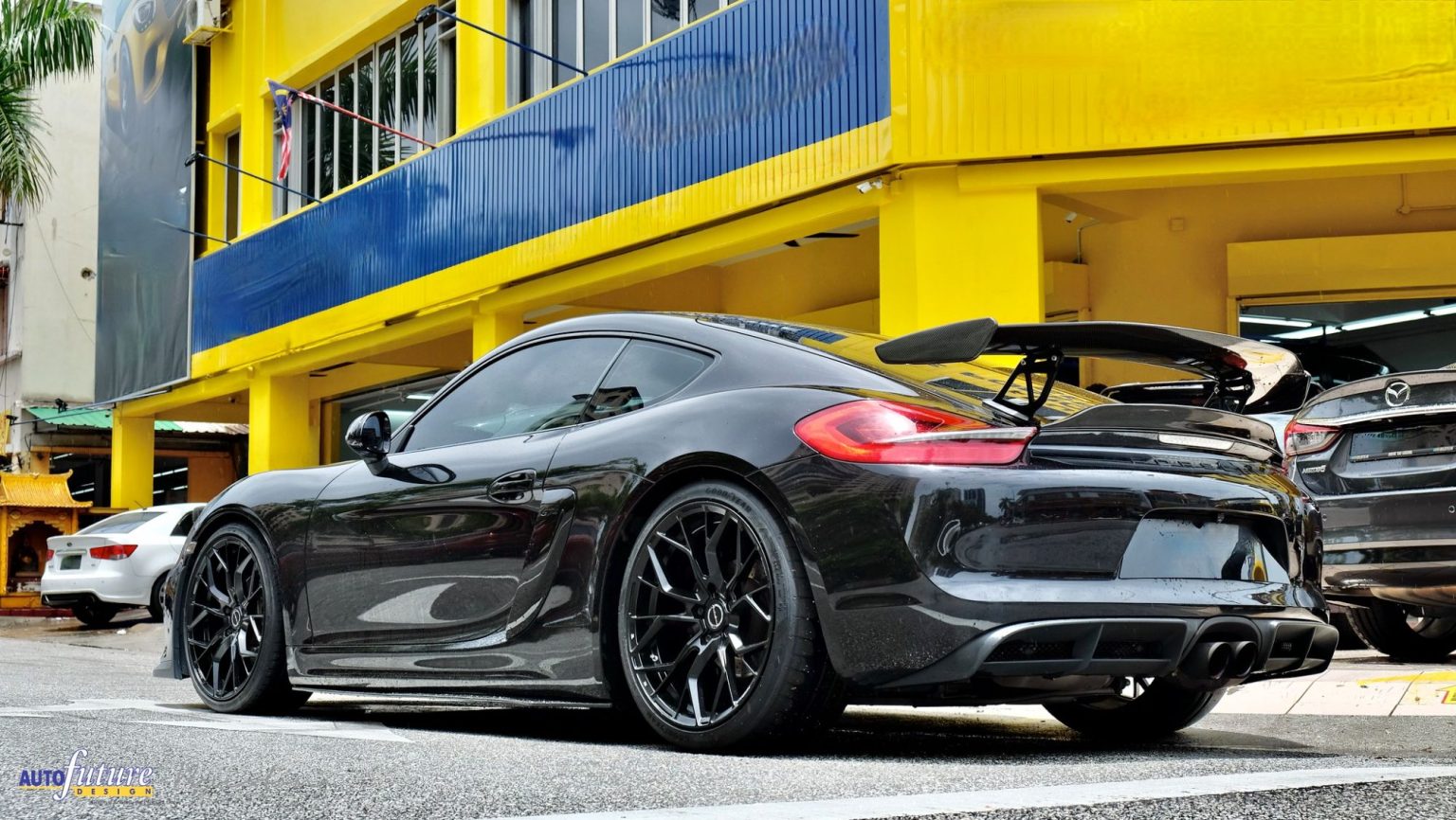 Porsche Cayman 981 Black Brixton Forged RF10 | Wheel Front