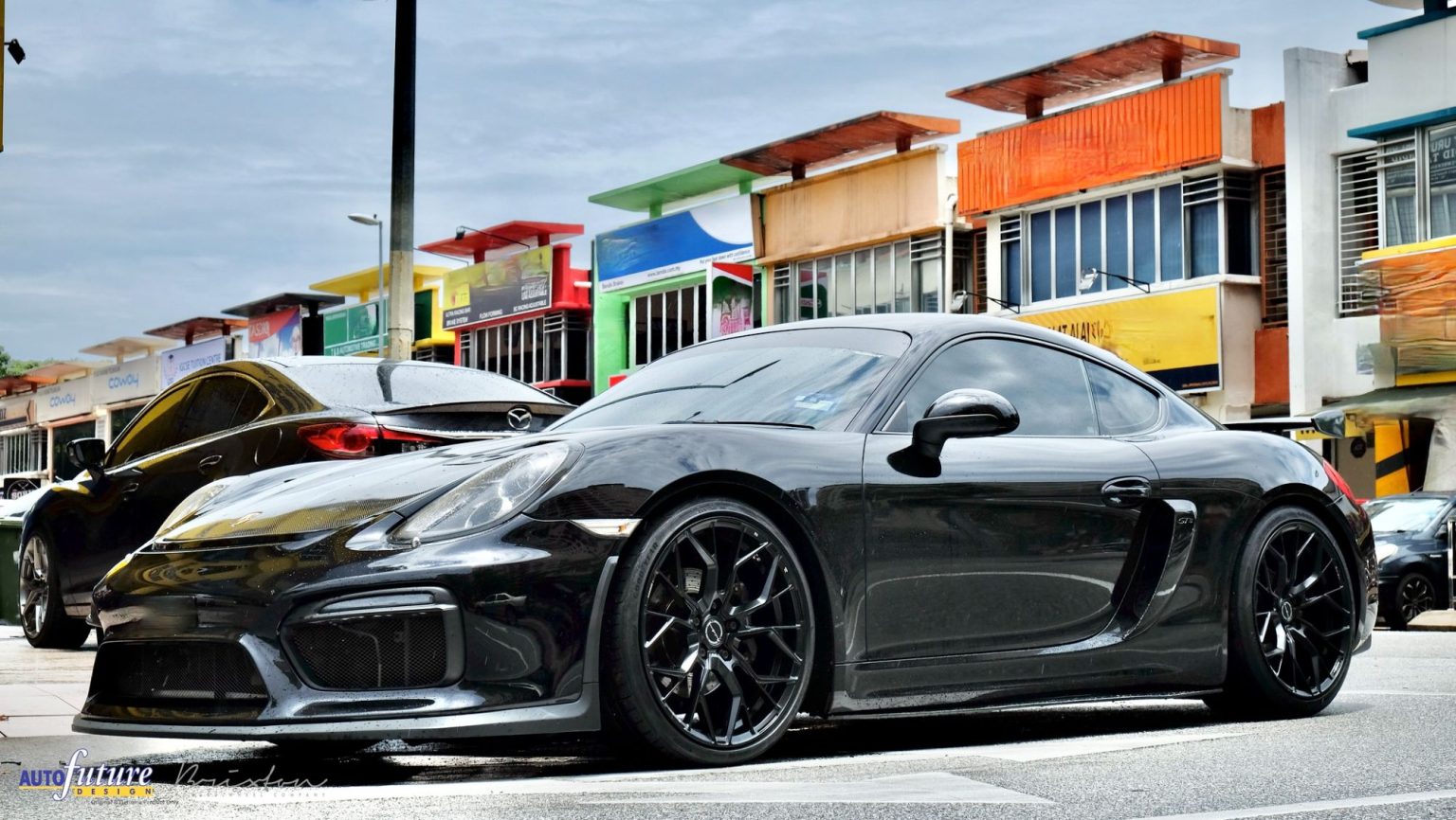Porsche Cayman 981 Black Brixton Forged RF10 | Wheel Front