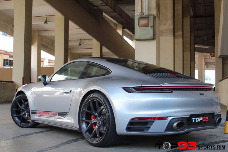 Porsche 911 Carrera 992 Silver BC Forged RZ21 | Wheel Front